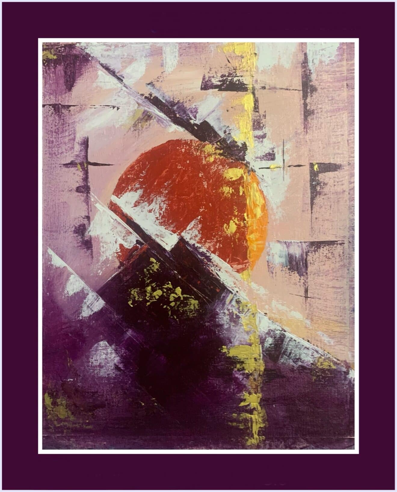 Sun with Glaciers - Surendra Saraf - Artnuances Gallery