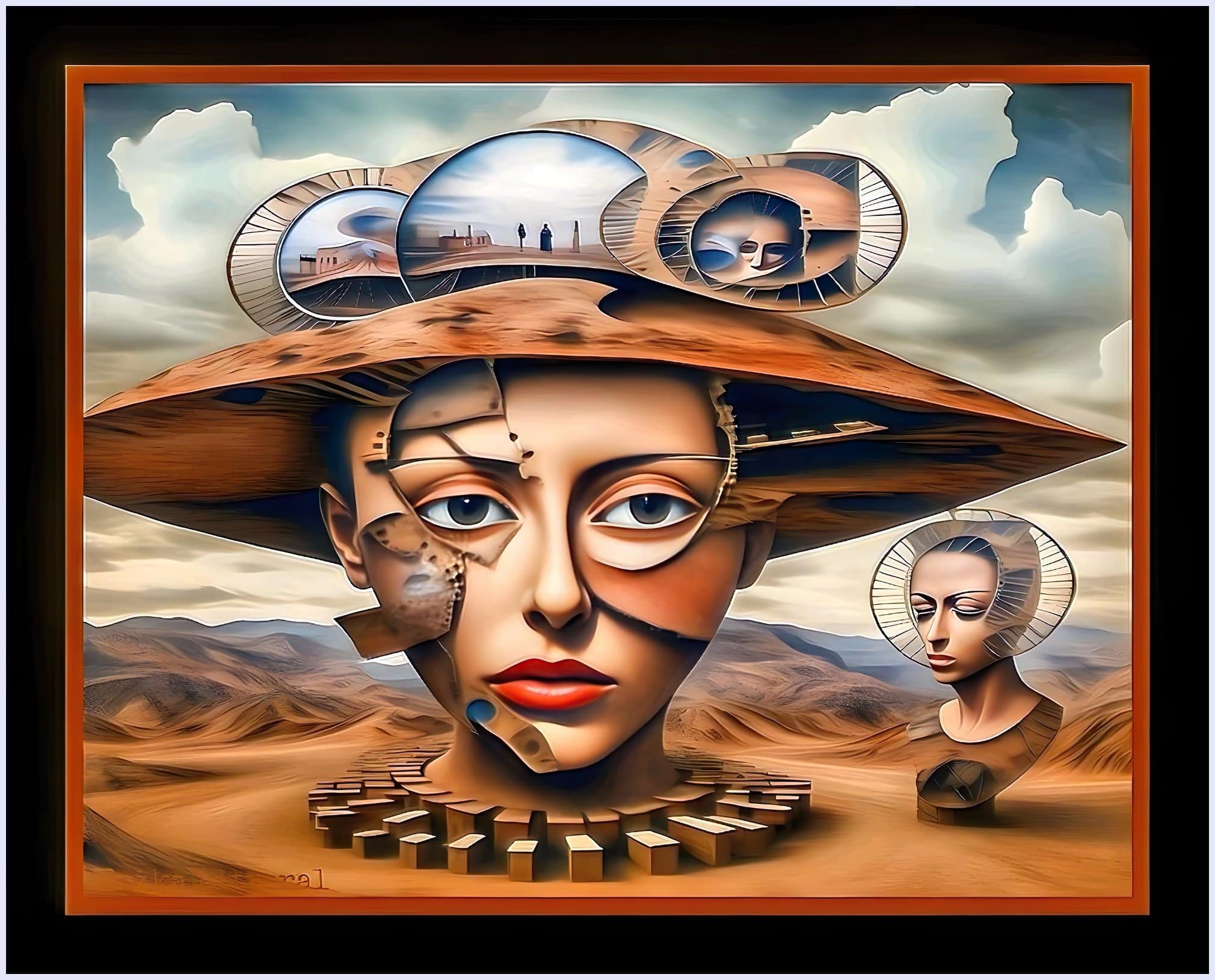 Visions In the Desert of Fractured Faces - Erika Litteral - Artnuances